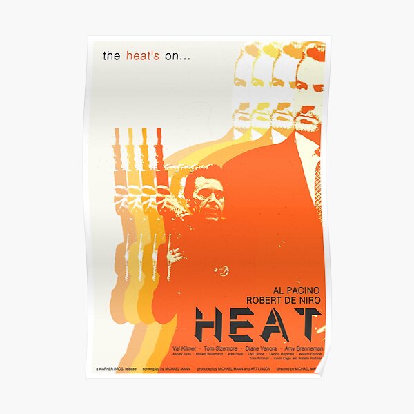 "Heat (1995) - Movie poster design" Poster for Sale by jackbooks ...