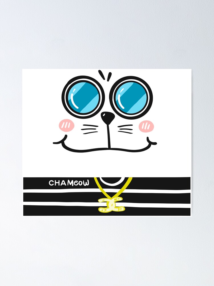 "CHA-MEOW - Fun & Cool Cat!" Poster for Sale by MoodDee | Redbubble
