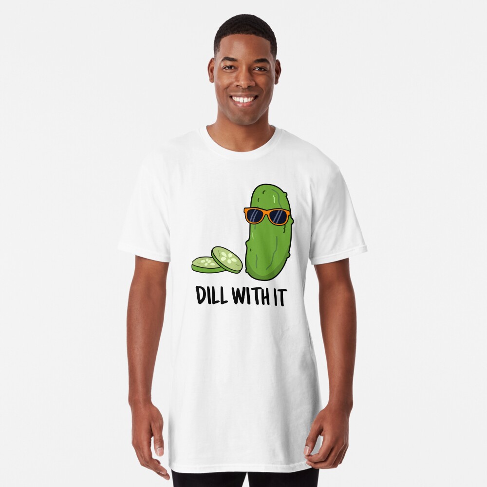 "Dill With It Funny Dill Pickle Puns " Sticker for Sale by punnybone ...