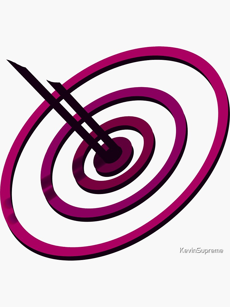 "Purple Target Symbol" Sticker for Sale by KevinSupreme | Redbubble