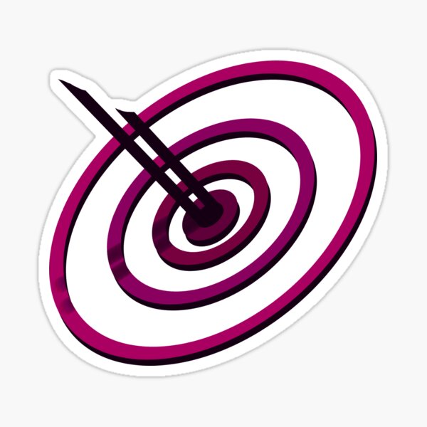 "Purple Target Symbol" Sticker for Sale by KevinSupreme | Redbubble