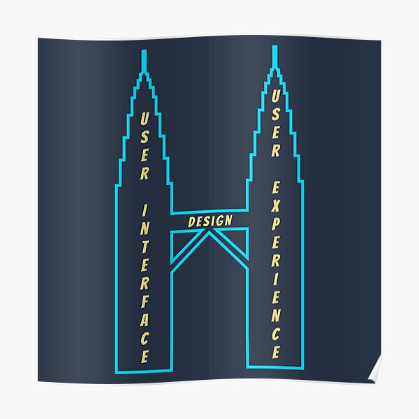 "UI & UX Design - User interface - User experience" Poster for Sale by ...