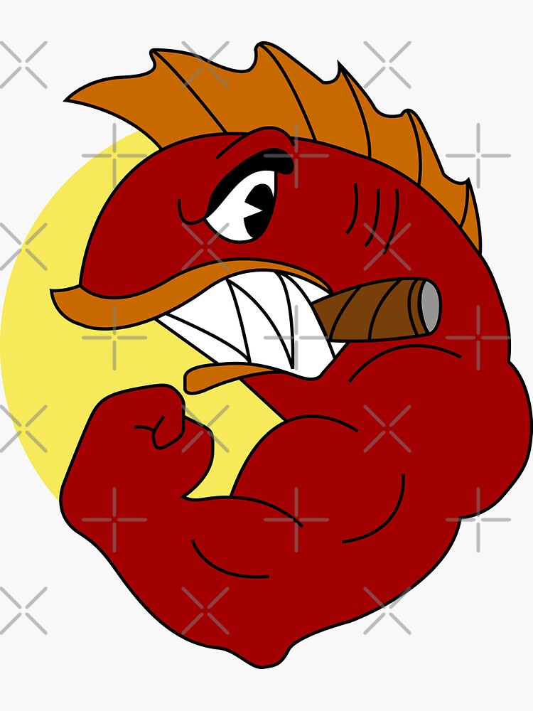 "Flying Hellfish" Sticker for Sale by crossesdesign | Redbubble