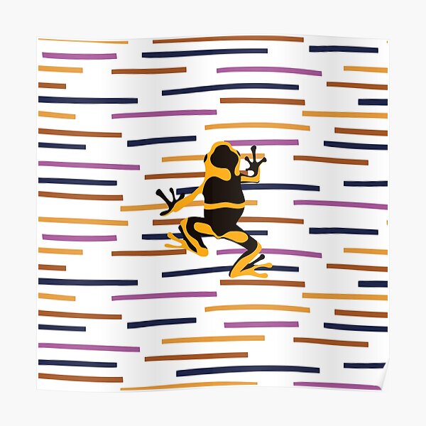 "Technique of adaptation by frog" Poster for Sale by MagdalenaRulez ...