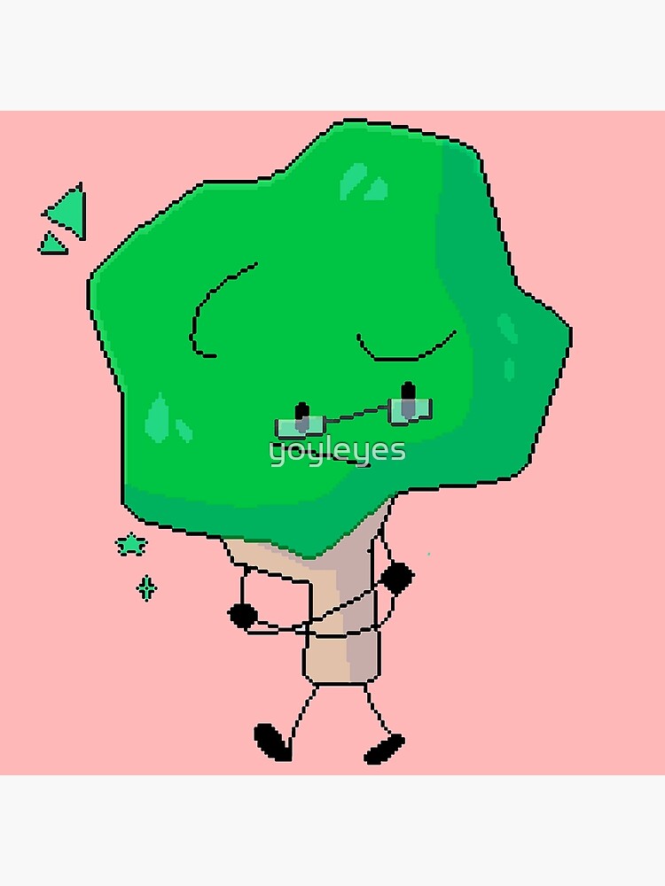 "pixel art bfb tree!" Poster for Sale by yoyleyes | Redbubble