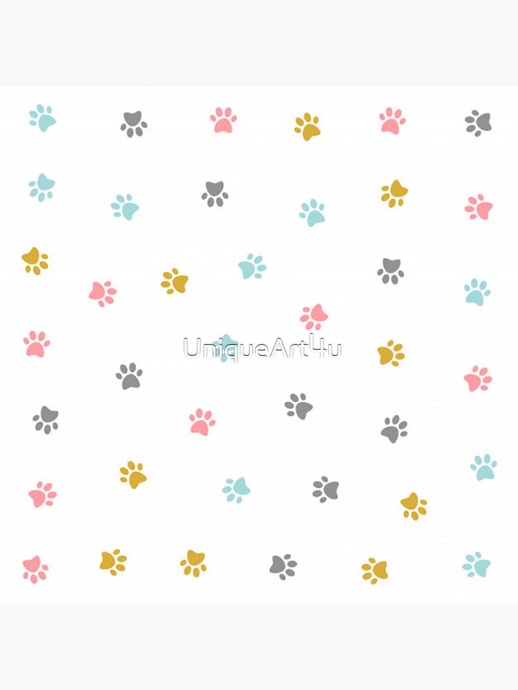 "Cute Cat Paw Prints" Sticker for Sale by UniqueArt4u | Redbubble