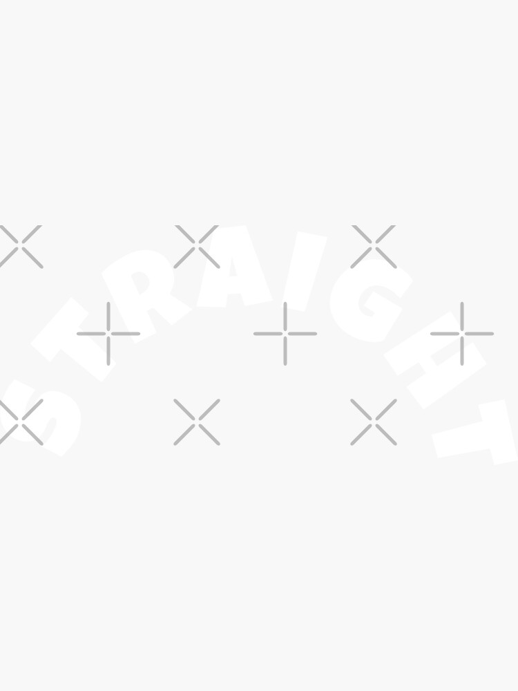 "Straight " Sticker for Sale by csb-csb | Redbubble