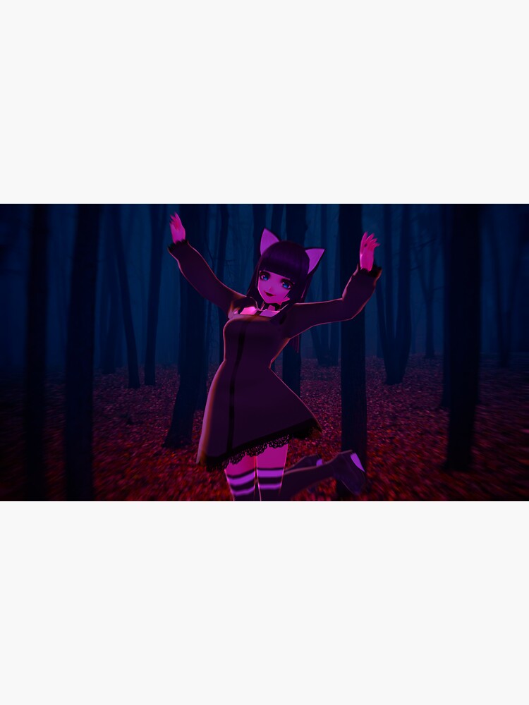 "Goth Jump!" Sticker for Sale by FluffyGothKitty | Redbubble