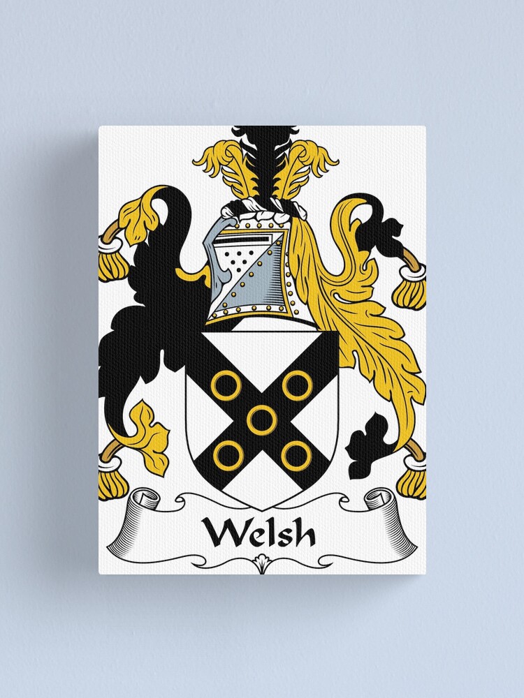 "Welsh Coat of Arms / Welsh Family Crest" Canvas Print by ...