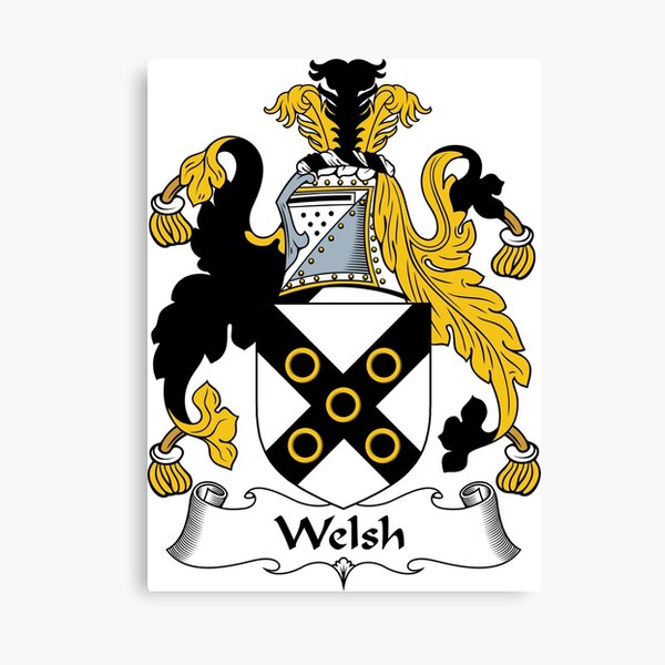 "Welsh Coat of Arms / Welsh Family Crest" Canvas Print by ...