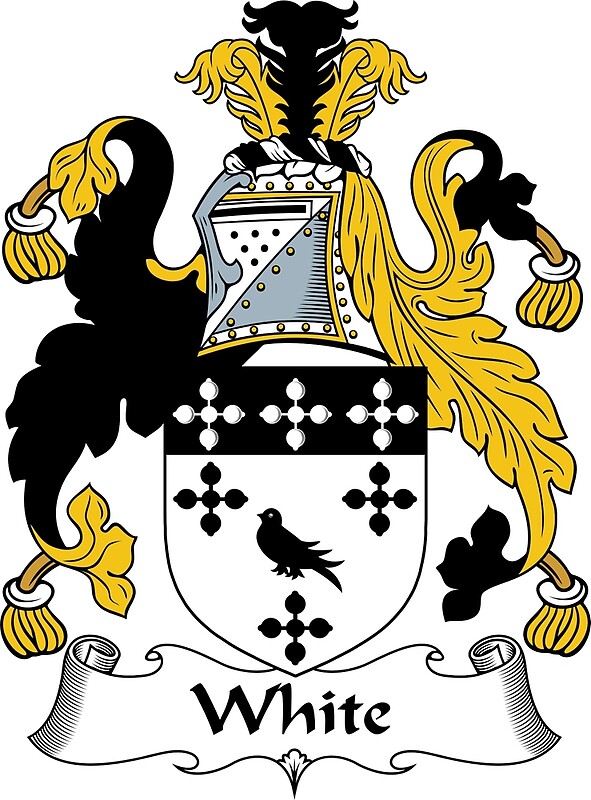 "White Coat of Arms / White Family Crest" by ScotlandForever | Redbubble