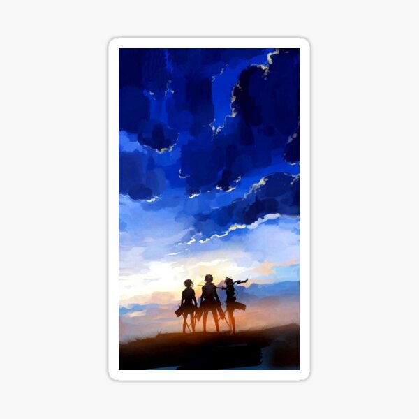 "Shingeki No Kyojin (SNK)" Sticker for Sale by TopGeek | Redbubble