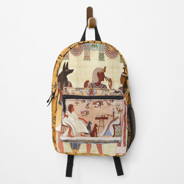 "Ancient Egyptian Wall Art Design Hieroglyph Paintings " Backpack for ...