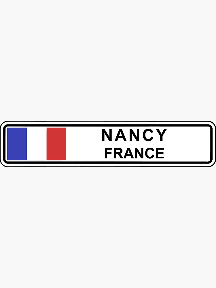 "Nancy Street Sign" Sticker for Sale by Gina-Driada | Redbubble