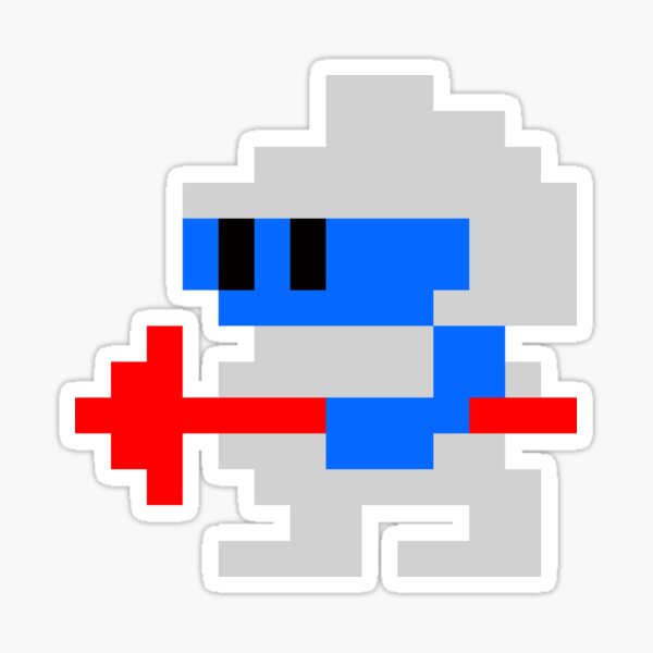 "DIG DUG" Sticker for Sale by ChuckDL | Redbubble