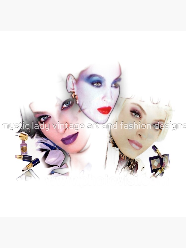 "supermodels vintage fade advert 80s makeup poster mysticladyart edit ...