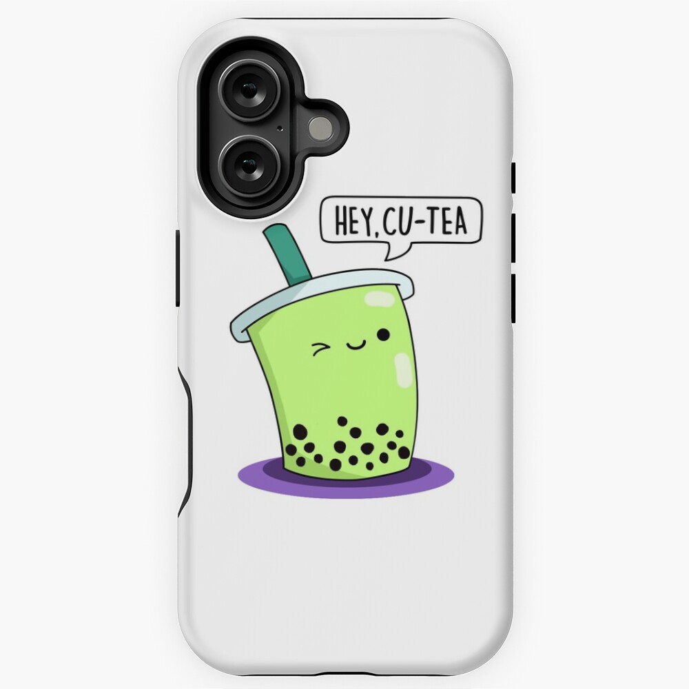 "Hey Cu-Tea Funny Boba Tea Puns " Sticker for Sale by punnybone | Redbubble