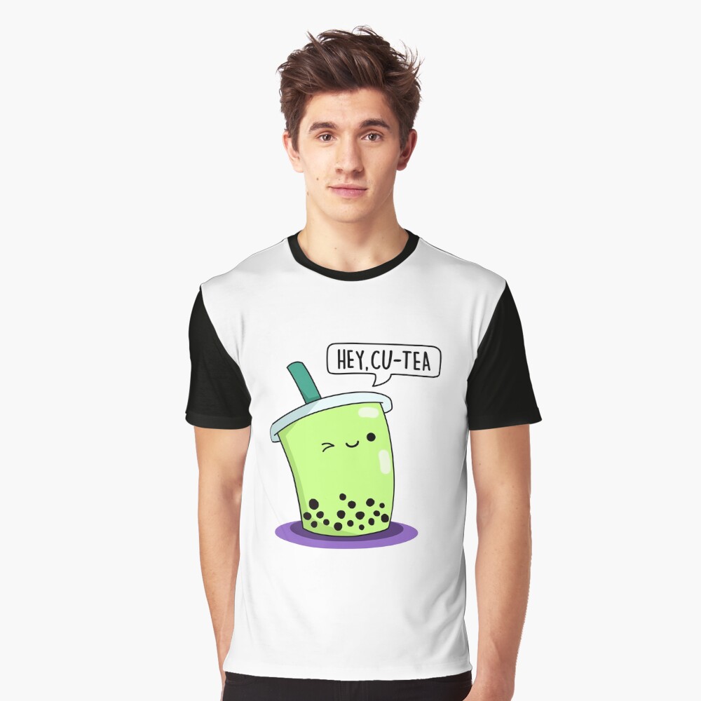 "Hey Cu-Tea Funny Boba Tea Puns " Sticker for Sale by punnybone | Redbubble