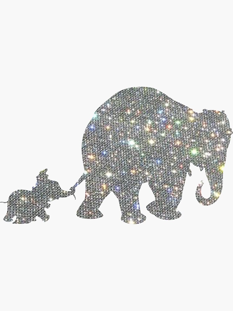 "Elephants" Sticker for Sale by BubbleFog | Redbubble