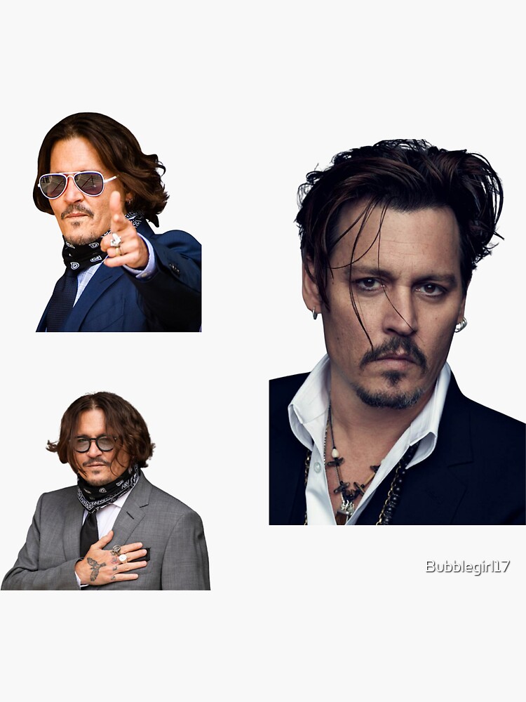 "Cool Johnny Depp sticker pack " Sticker for Sale by Bubblegirl17 ...