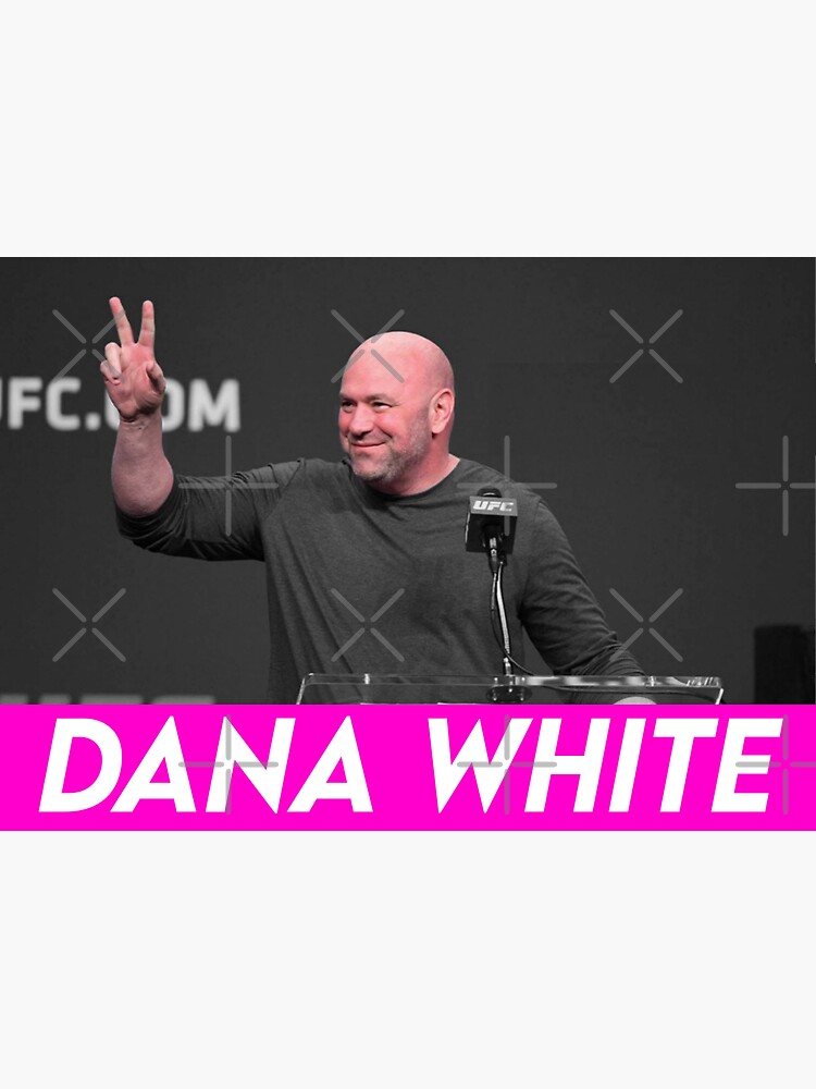 "Dana White Pink Design " Sticker for Sale by NickNateDiaz | Redbubble