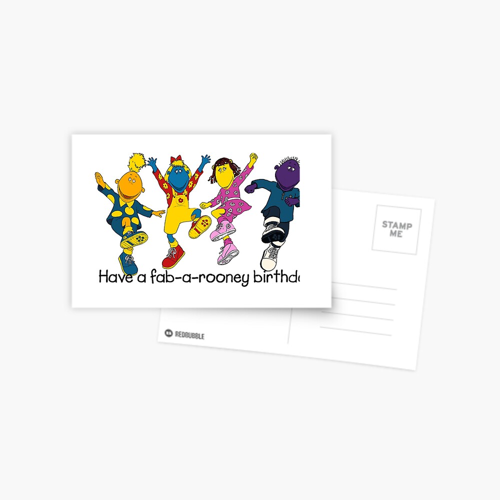 "Tweenies birthday card characters " Sticker for Sale by surprisetime ...