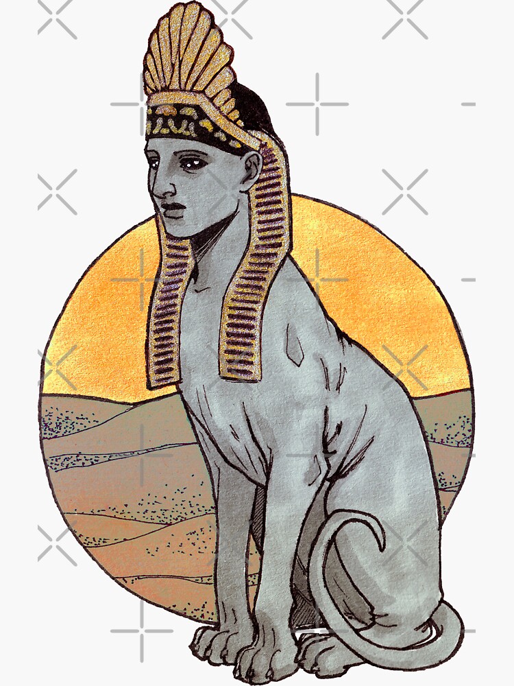 "Sphinx" Sticker for Sale by Fishik | Redbubble
