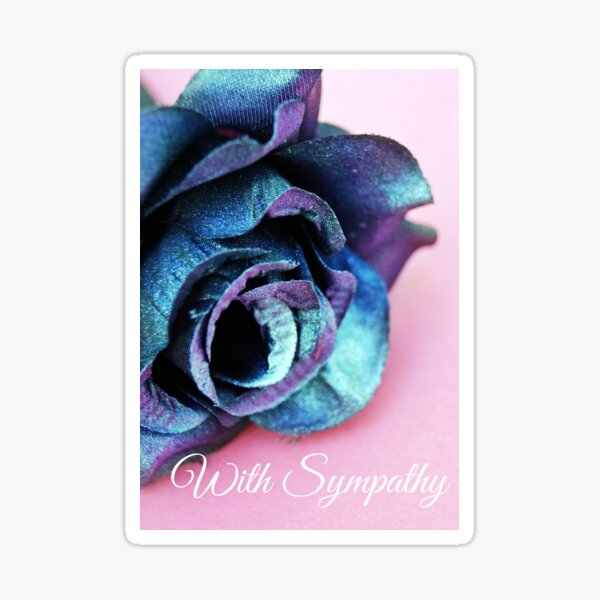 "Loving Memory Of - Flower with Deepest Sympathy" Sticker for Sale by ...
