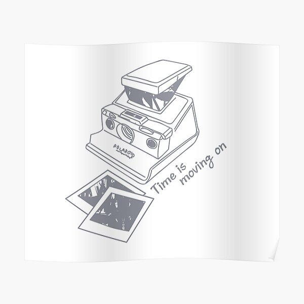 "Polaroid camera line drawing" Poster by seesawname | Redbubble