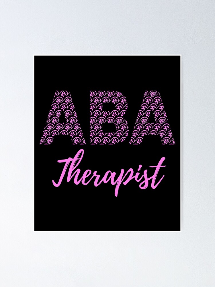 "ABA Therapist Behavior Therapist Pink Floral Pattern - ABA Therapy ...