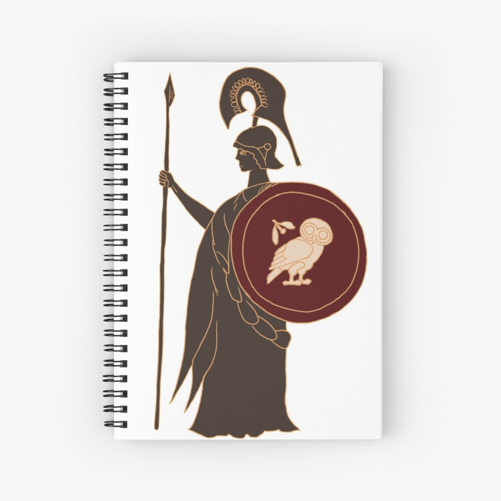 "Athena - God of Wisdom and Strategy" Spiral Notebook by tregenza ...