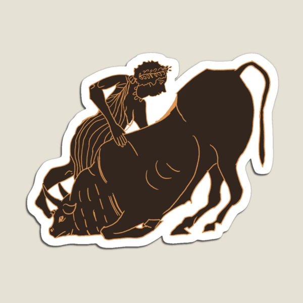 Zeus Symbol Bull Europa With Zeus As Bull. Ancient Greek Mythology.