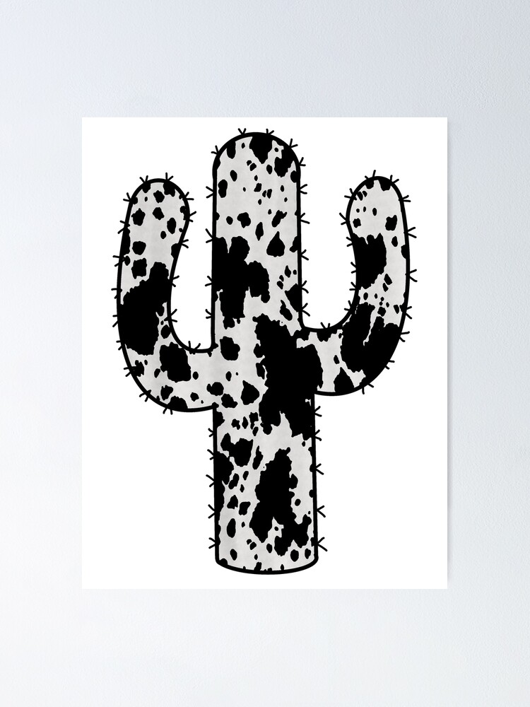"Cow Print Cactus" Poster by kpkaska | Redbubble