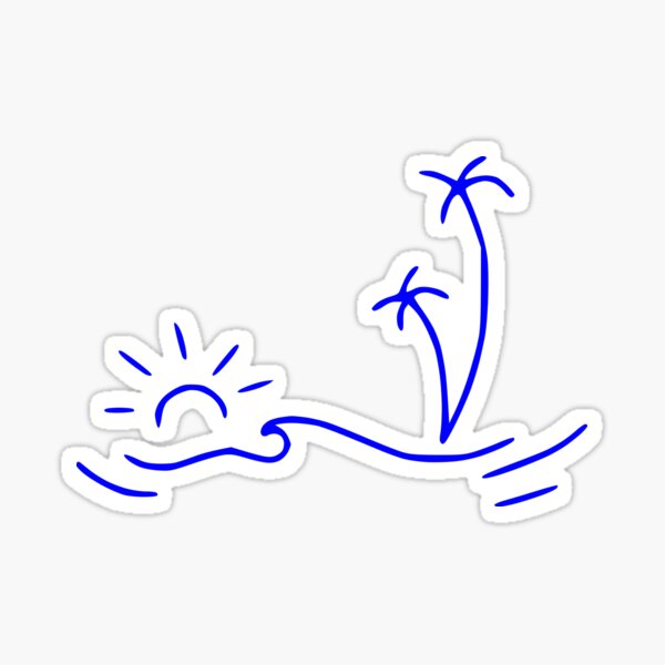 "Beach" Sticker for Sale by Cosmo-s | Redbubble