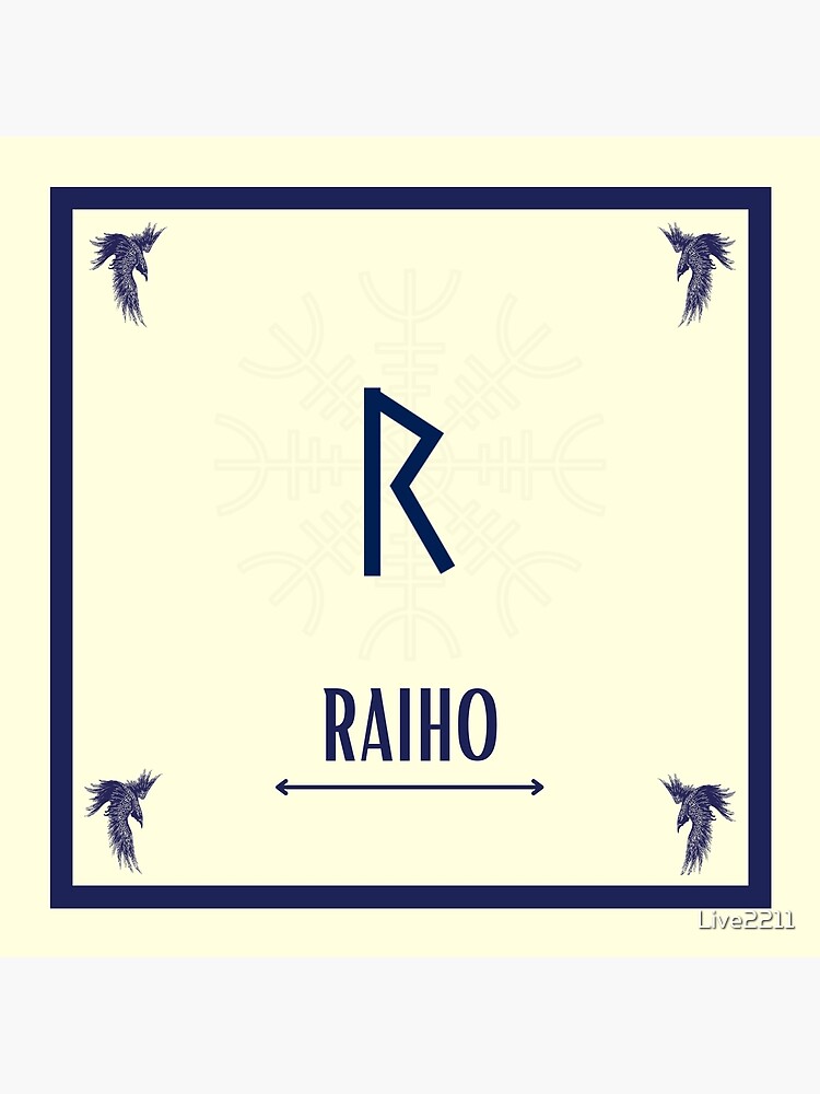 "Raiho/Raido - Odin - Norse Rune - Futhark - Viking Sticker - Ancient ...