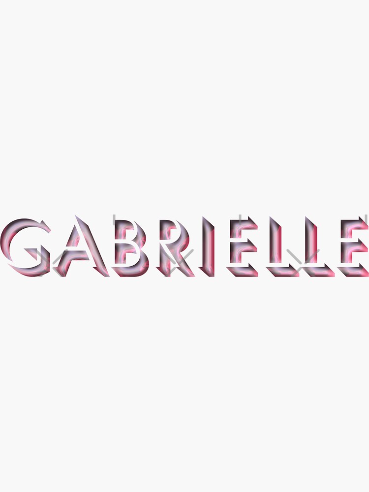 "Gabrielle" Sticker by Melmel9 | Redbubble