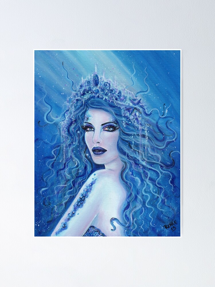 "Amphitrite sea goddess art by Renee Lavoie" Poster by fairylover17 ...