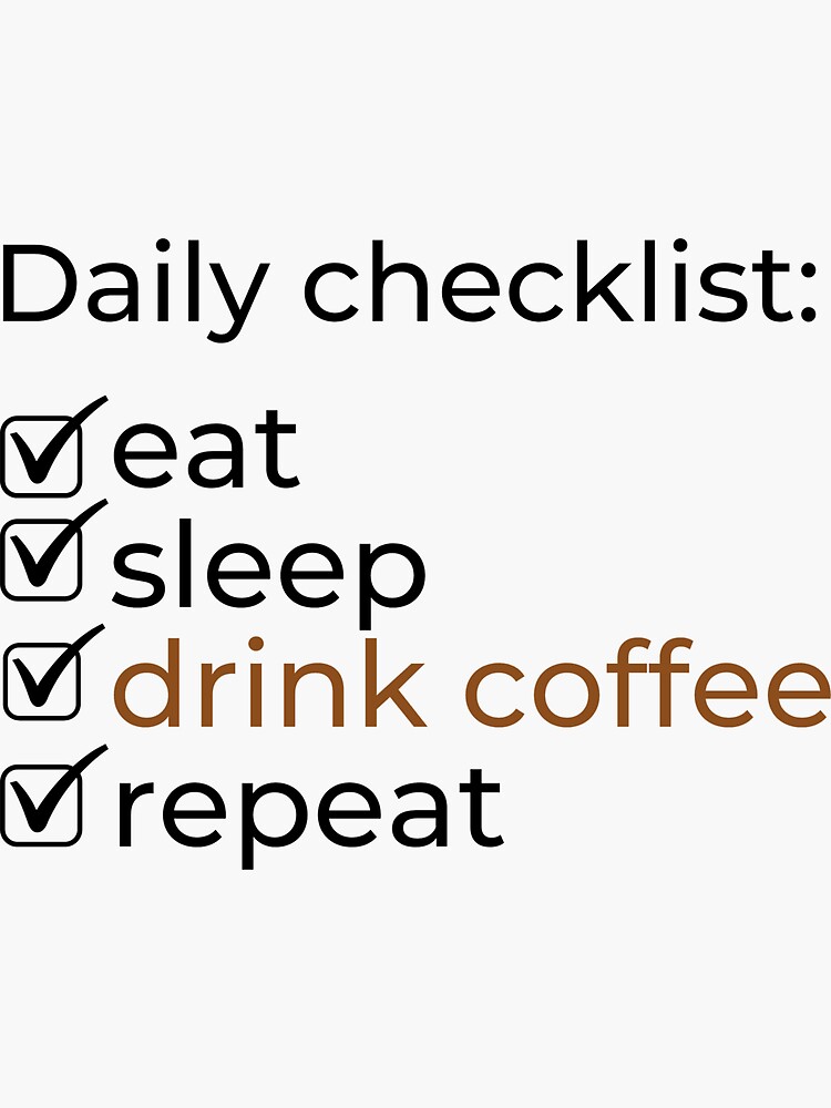 "Daily Checklist" Sticker by missshibui | Redbubble