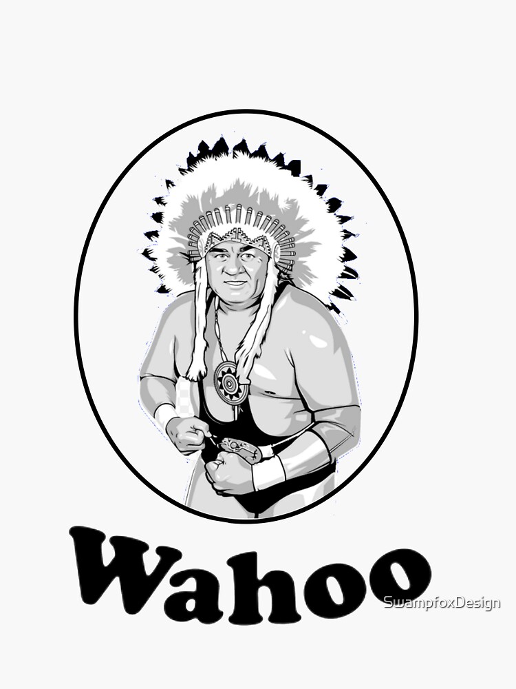 "Wahoo" Sticker for Sale by SwampfoxDesign | Redbubble