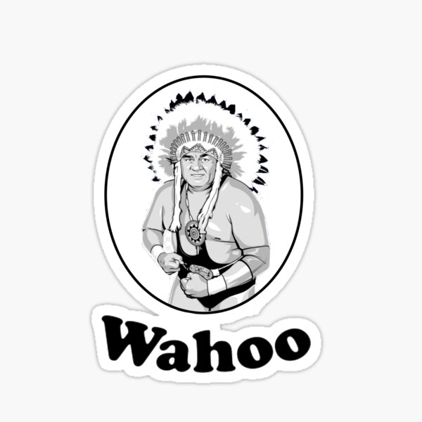 "Wahoo" Sticker for Sale by SwampfoxDesign | Redbubble