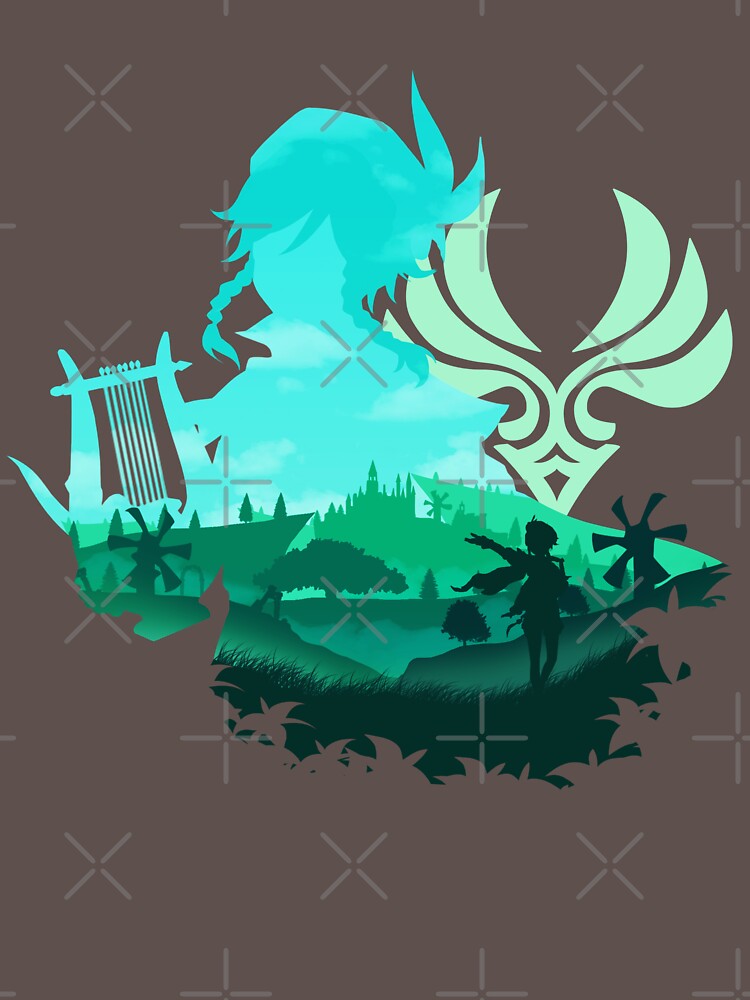"Venti Vision" T-shirt for Sale by Valpochiro | Redbubble | genshin ...