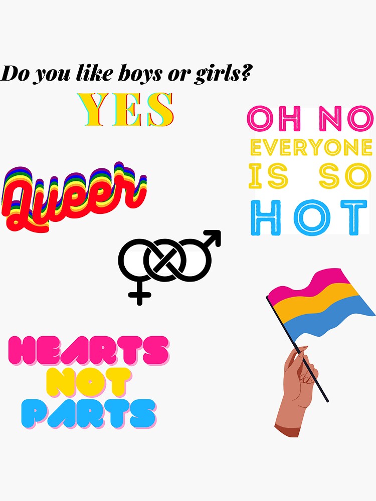 Pansexual Pride Variety Sticker Pack Sticker For Sale By Beccamax