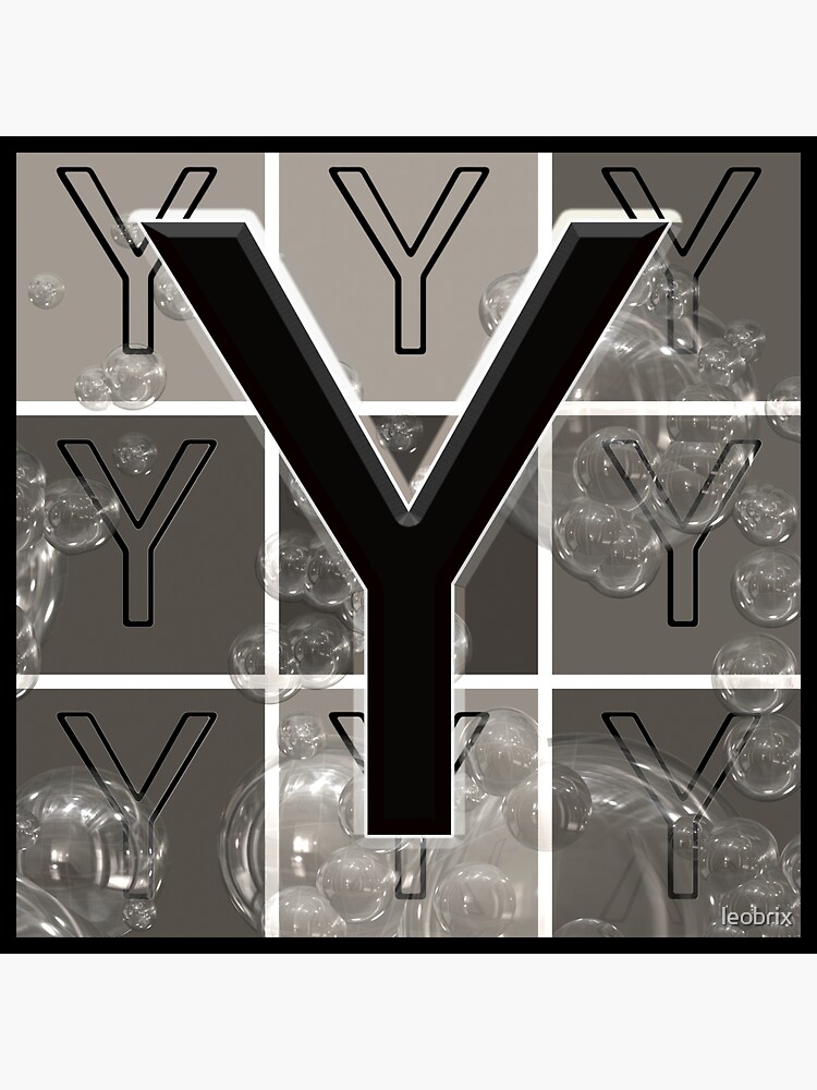 "Uppercase Y" Sticker for Sale by leobrix | Redbubble