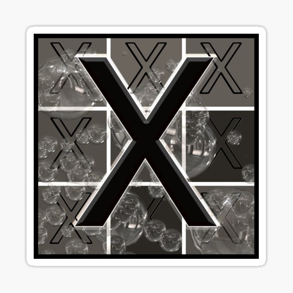 "Uppercase X" Sticker for Sale by leobrix | Redbubble