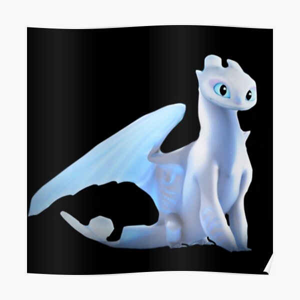 "Toothless Light Furry" Poster for Sale by artask | Redbubble