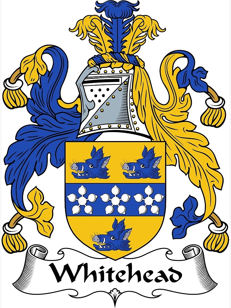 "Whitehead Coat of Arms / Whitehead Family Crest" Art Print for Sale by ...