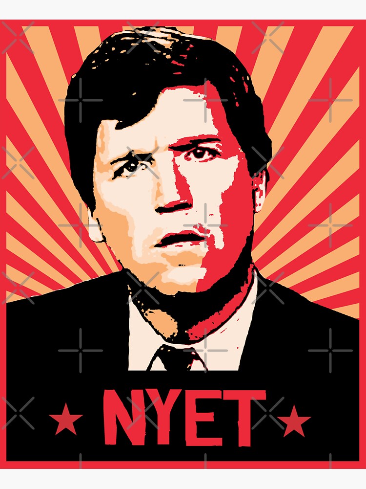 "NYET TUCKER" Sticker for Sale by partyfarty | Redbubble