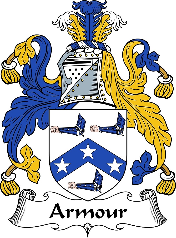 "Armour Coat of Arms / Armour Family Crest" by ScotlandForever | Redbubble