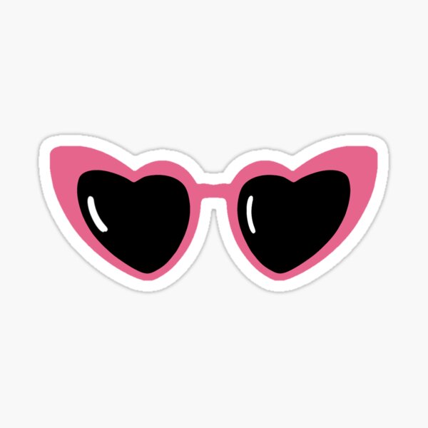 "Barbie Girl Glasses" Sticker for Sale by LOVExLABELS | Redbubble