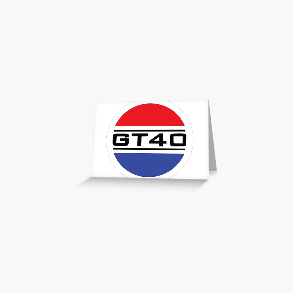 "Ford GT40 Logo" Greeting Card for Sale by SleekMode | Redbubble